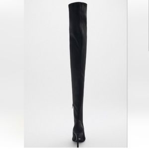 Zara | Shoes | Nwt Zara Over The Knee Fabric Boots | Poshmark